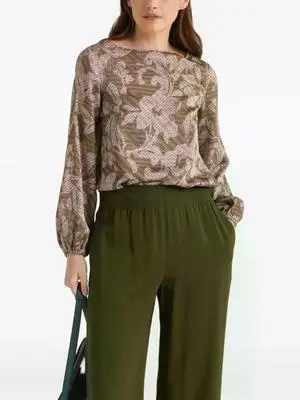 Malìparmi Floral-print Reversible Blouse - Pink