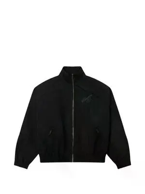 WILLY CHAVARRIA Pinstripe-pattern Zip-up Bomber Jacket
