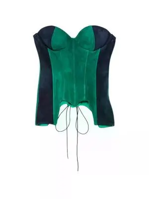 MITILIANE COUTURE Lace-up Corset Top