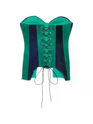 MITILIANE COUTURE Lace-up Corset Top