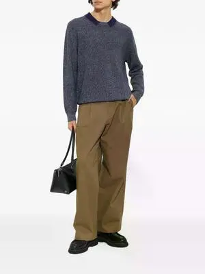 Paul Smith Contrast-collar Marl Sweater