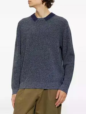 Paul Smith Contrast-collar Marl Sweater