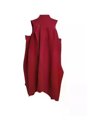 CFCL Ribbed-knit Sleeveless Mini Dress - Red