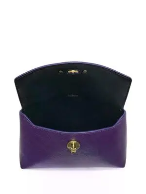 Mulberry Darley Postman's Lock Leather Pouch - Purple
