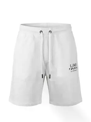 Off-White Logo-print Track Shorts - White