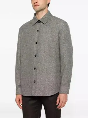 Zegna Herringbone-pattern Shirt Jacket