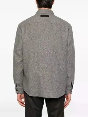 Zegna Herringbone-pattern Shirt Jacket