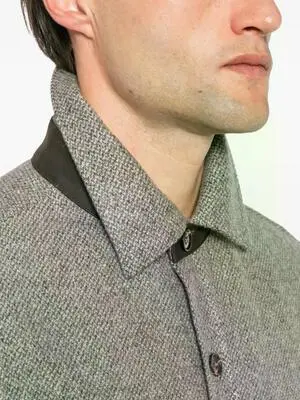 Zegna Herringbone-pattern Shirt Jacket