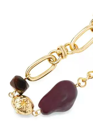 SESSUN Niova Stone-embellished Chain-link Necklace