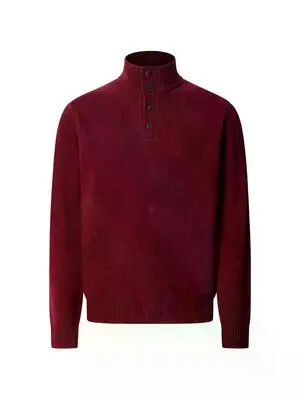 HACKETT  Buttoned Sweater - Red