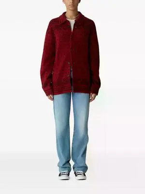 Guest In Residence Paisley-print Cashmere Shirt - Red
