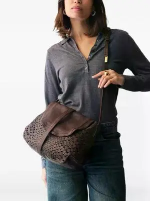 MIALUIS Do Taipan Leather Shoulder Bag - Brown