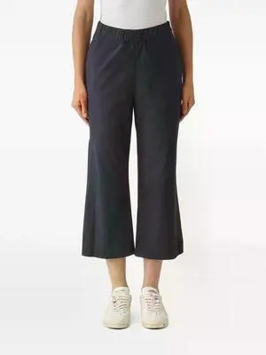 GRAN SASSO Elasticated-waist Cropped Trousers - Blue