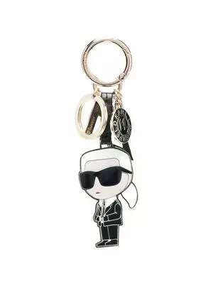Karl Lagerfeld Ikonik Logo-charm Keyring - Gold