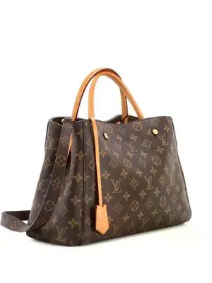 LOUIS VUITTON Montaigne Handbag Monogram Canvas Mm Tote Bag - Brown