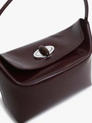 Christopher Esber Turnlock Polished Mini Bag - Barolo