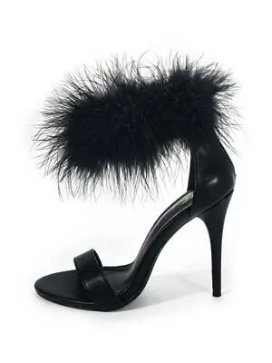 Frederick's Of Hollywood Raquel Feather Stiletto Heel - Black