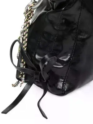 Desigual Gravity Charm-embellished Lace-up Shoulder Bag