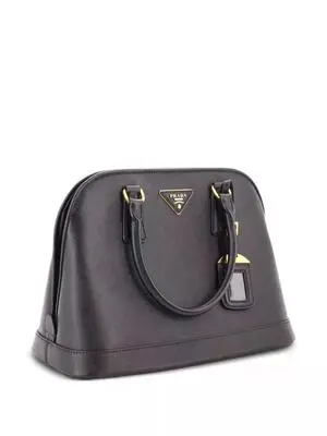 Prada Open Promenade Bag Saffiano Leather Medium Tote Bag - Black