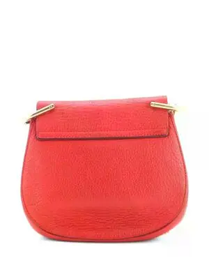 Chloé Drew Leather Mini Crossbody Bag - Red