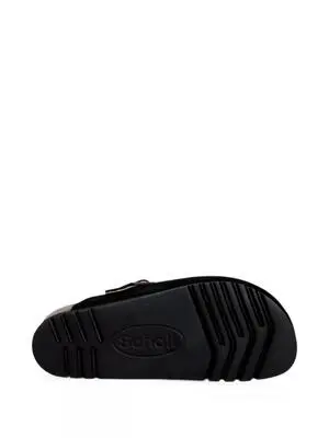 DR. SCHOLL'S SHOES Olivier Buckle-fastening Suede Clogs - Black