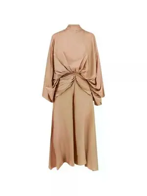 Zimmermann Valiant Draped Silk Midi Dress