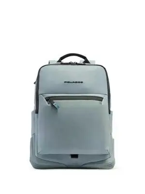 PIQUADRO Water-resistant Logo-plaque Backpack - Blue