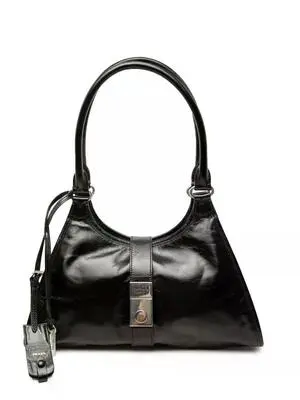 Prada 2010-2026 Medium Glossy Calfskin Shoulder Bag
