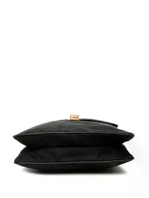 Prada 2000-2013 Vitello Trimmed Tessuto Messenger Bag Crossbody Bag