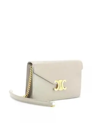 Celine Margo Triomphe Wallet On Chain Leather Crossbody Bag