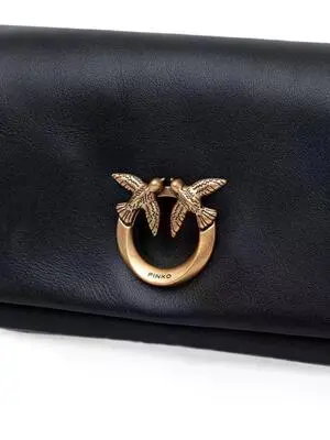 Pinko Love Birds Leather Shoulder Bag