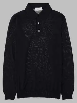 LARDINI Knit Sweater Sweatshirt - Black