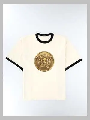 Versace 100% Cotton Crewneck T-shirt - White
