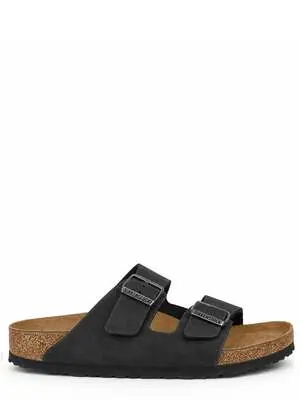 BIRKENSTOCK Double Strap Footbed Sandals - Black