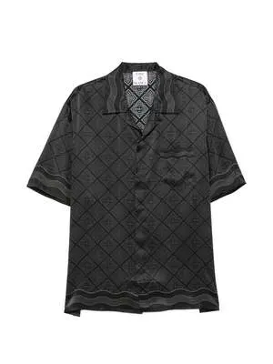Casablanca Cuban Collar Short-sleeve Shirt For - Monogram