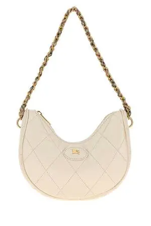 Burberry All Horseshoe Chain Handbag In 100% Lamb Leather - Soap