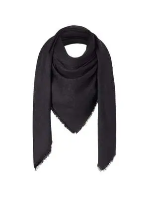 Fendi Shawl 140x140 Ff Signature - Nero