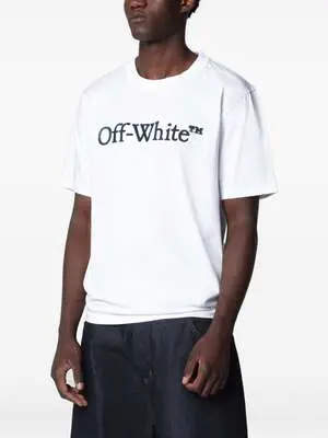Off-White Big Bookish Regular Short Sleeve T-shirt - White