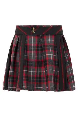 VIVIENNE WESTWOOD Pleated Tartan Mini Skirt