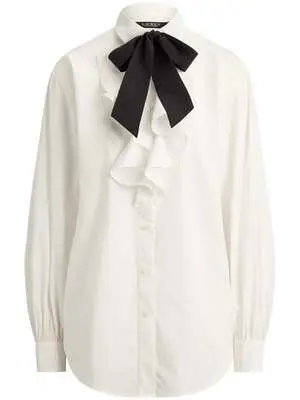 Ralph Lauren 100% Cotton Poplin Shirt - White