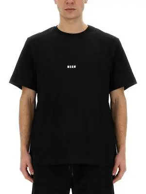 MSGM Classic Cotton T-shirt - Black