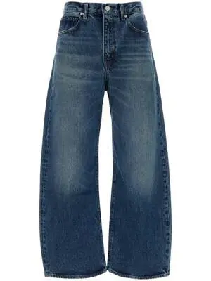 FRAME Wide-leg Jeans In Cotton Denim - Denim Blue