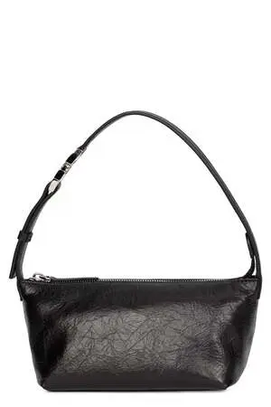 Fendi Fendi Mini Vanity Handbag In Calfskin Leather Black