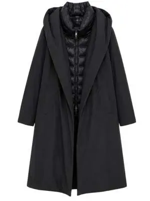 Herno Padded Technical Jacket With Classic Collar - Black