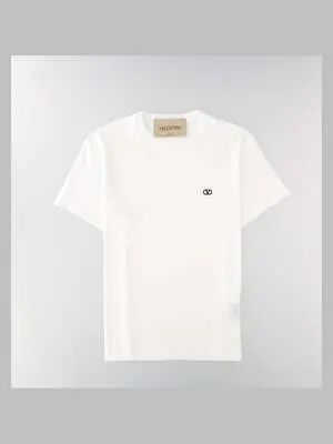 Valentino Garavani S 100% Cotton Crewneck T-shirt