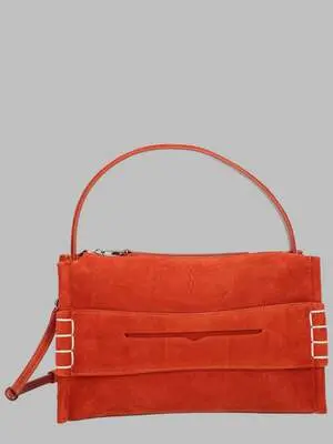 JW Anderson Italian 100% Leather Shoulder Bag - Brown