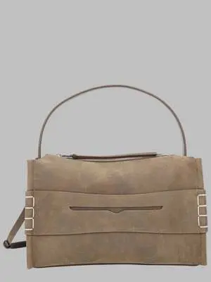 JW Anderson Italian Leather Shoulder Bag - Beige