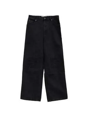 Loewe Anagram-embroidered Jeans - Black