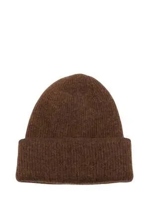 Jacquemus Wool Blend Knit Beanie - Brown