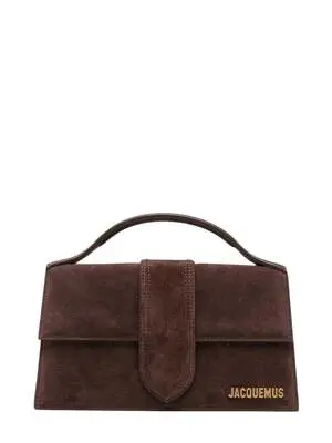 Jacquemus Le Bambino Mini Suede Tote Handbag - Brown